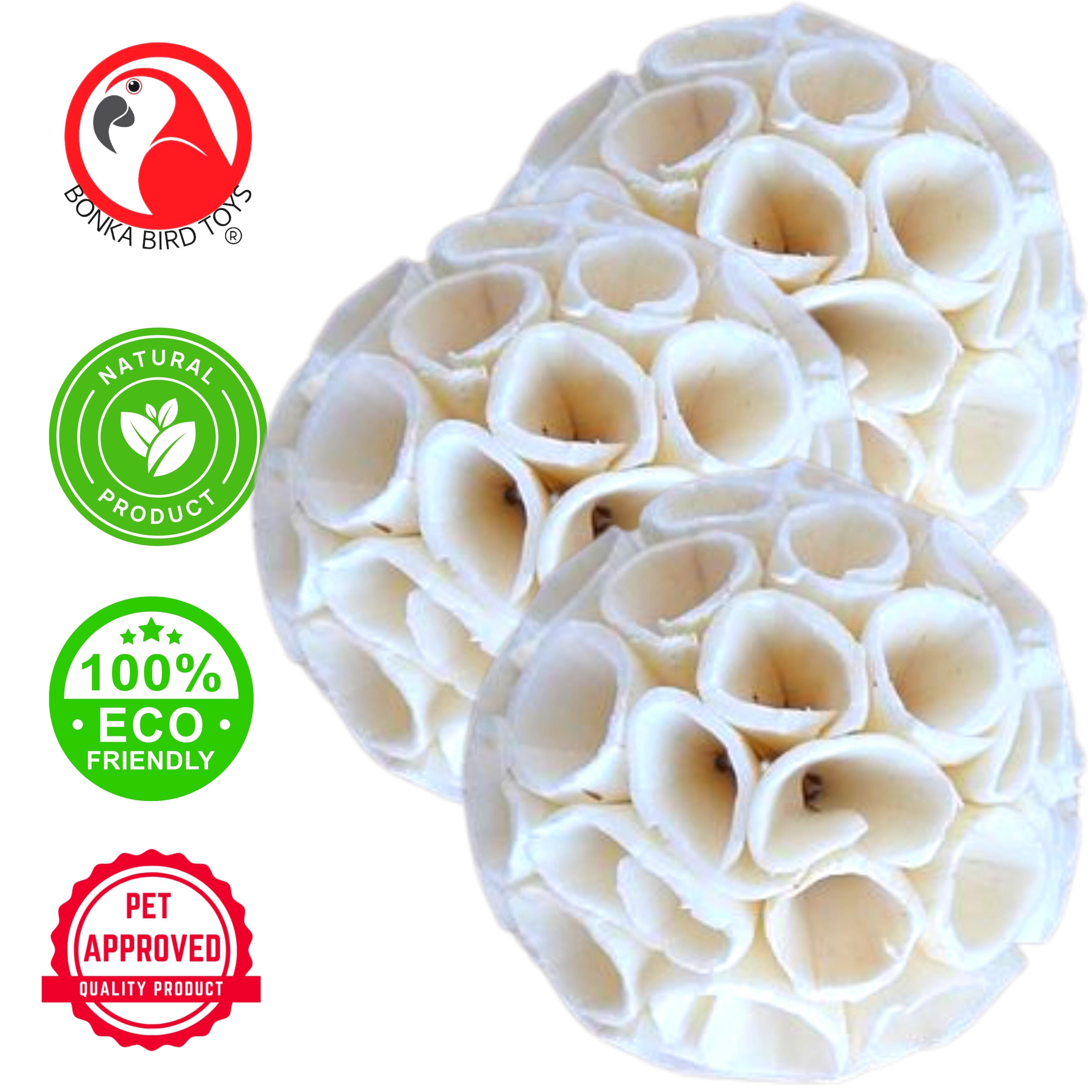 Bonka Bird Toys Sola Crepe Balls: 1215 Pk3 Sola Crepe Balls - Walmart.com