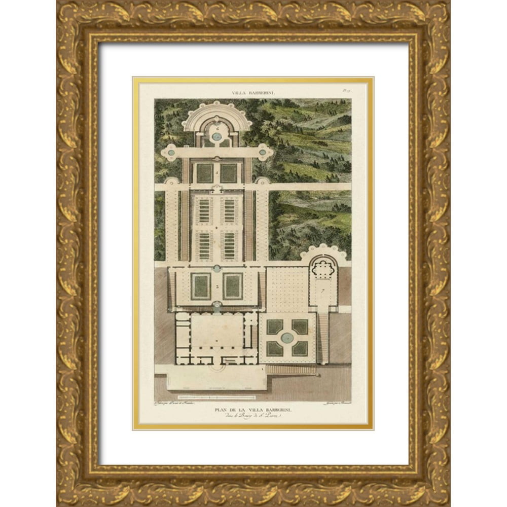 Bonnard 11x14 Gold Ornate Wood Framed with Double Matting Museum Art ...