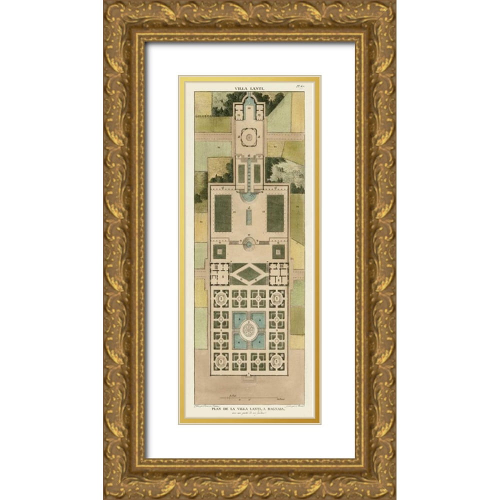 Bonnard 8x14 Gold Ornate Wood Framed with Double Matting Museum Art ...