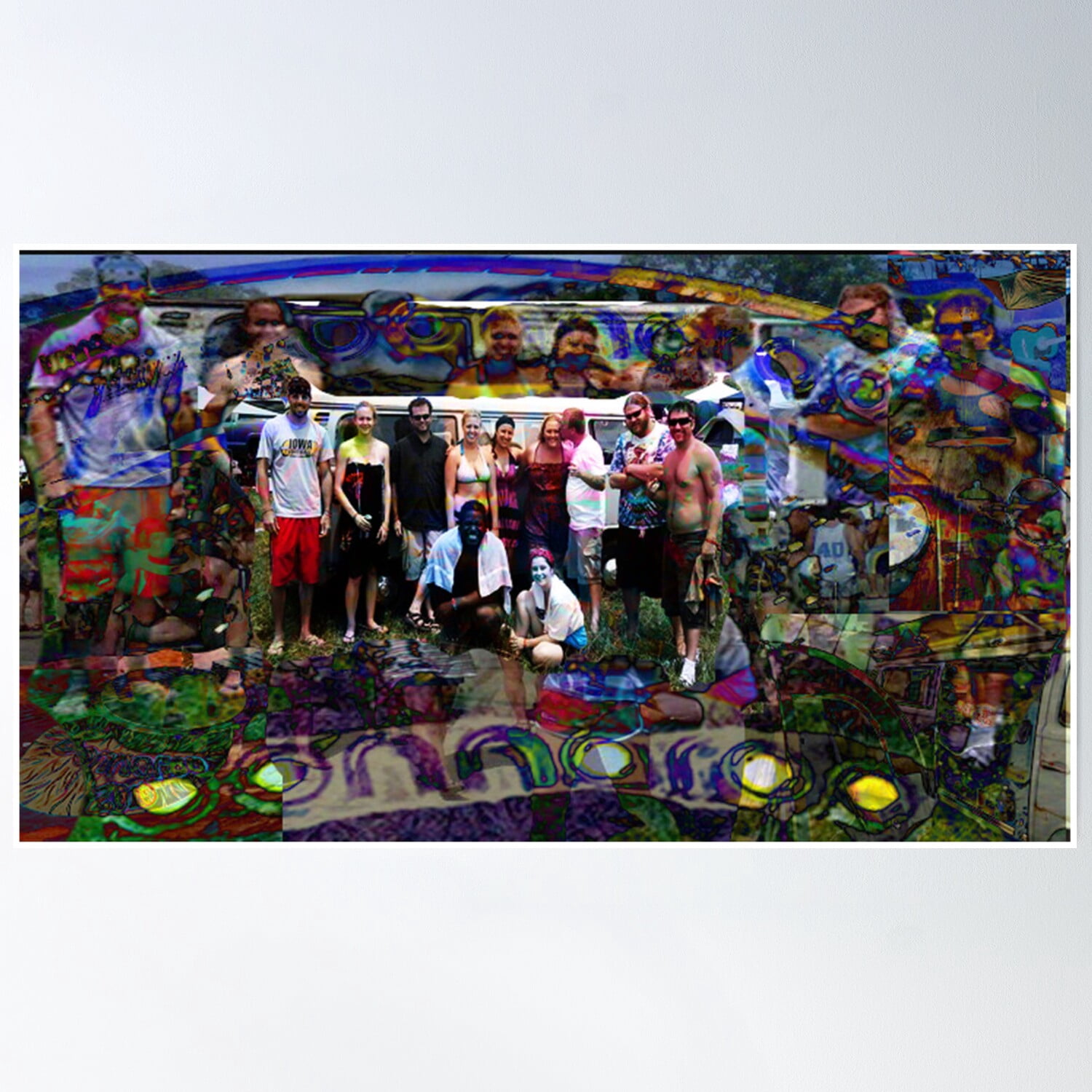 Bonnaroo 2010/Hippie Heaven Poster Wall Art, Modern Wall Decor, 12x18 ...