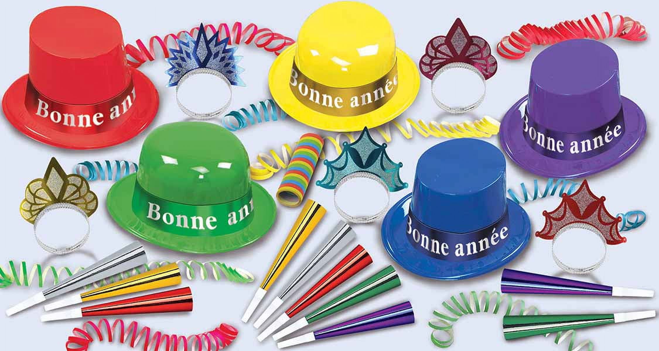 Bonne Annee French Happy New Year's Eve Party Supply Kit Hat Tiara ...
