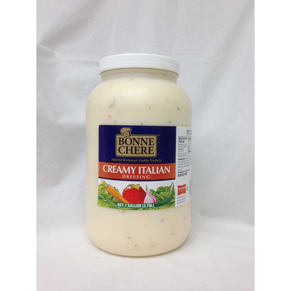 Bonne Chere Superior Creamy Italian Dressing, 1 Gallon Salad Jug ...