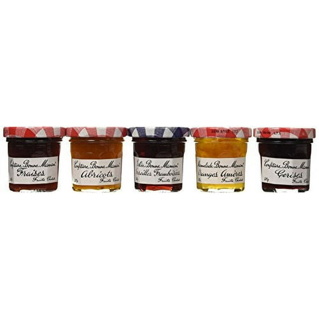 Bonne Maman Mini Jams Assortment - Strawberry, Apricot, Raspberry ...