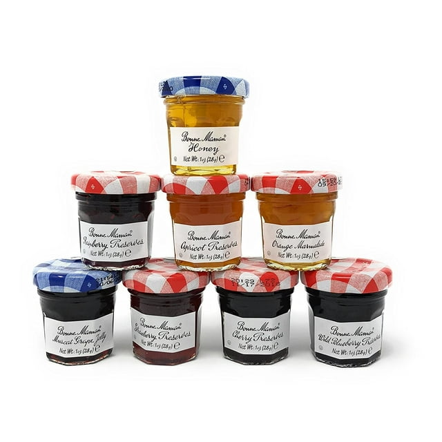 Bonne Maman Assorted Preserves - 8 Flavors, 8 jars x 1 oz - Walmart.com