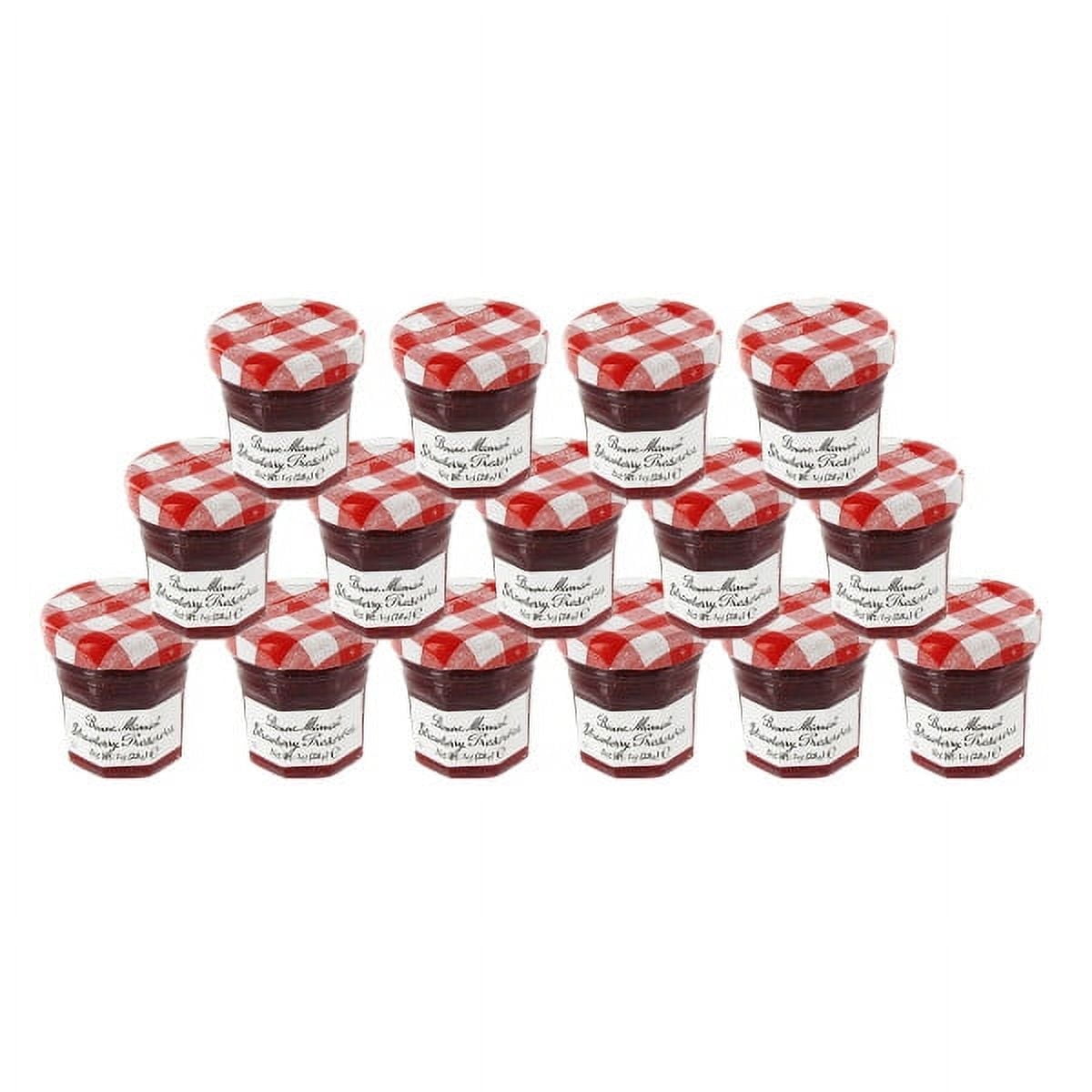 Bonne Maman Mini Strawberry Preserves, 1oz Jar, Pack of 15, Gourmet Jam ...
