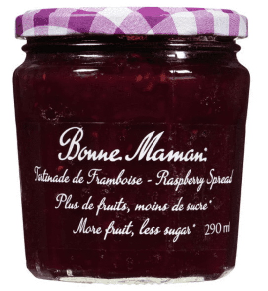 Bonne Maman More Fruit Less Sugar Spread Raspberry 290 ml - Walmart.com