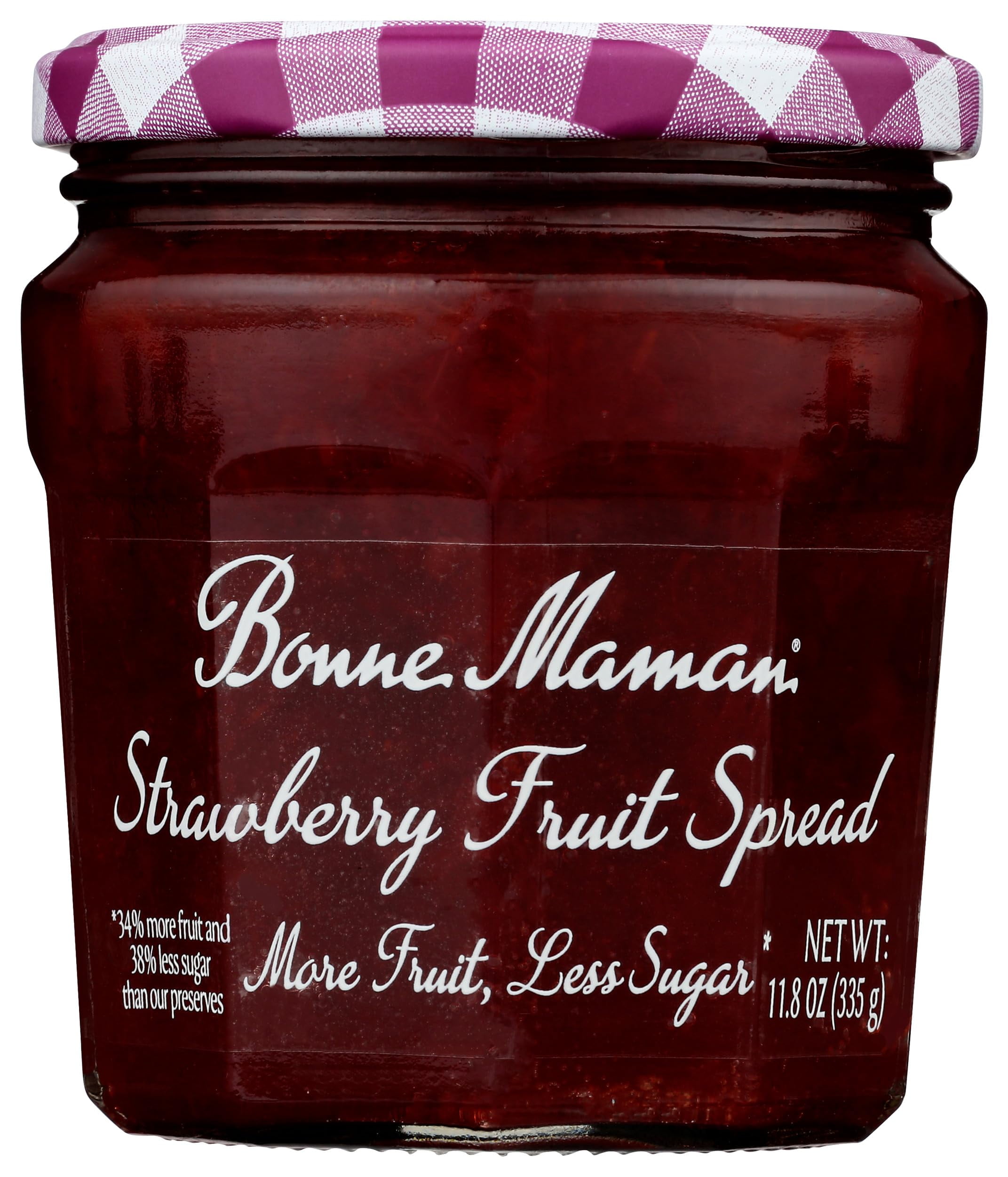 BONNE MAMAN More Fruit, Less Sugar Strawberry Fruit Spread, 11.8 OZ ...