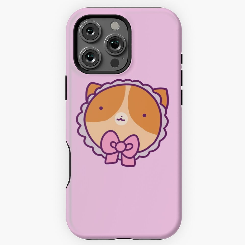 Bonnet Cat Face Funny Whimsical Cute iPhone Case 11 12 13 14 15 16 17 ...