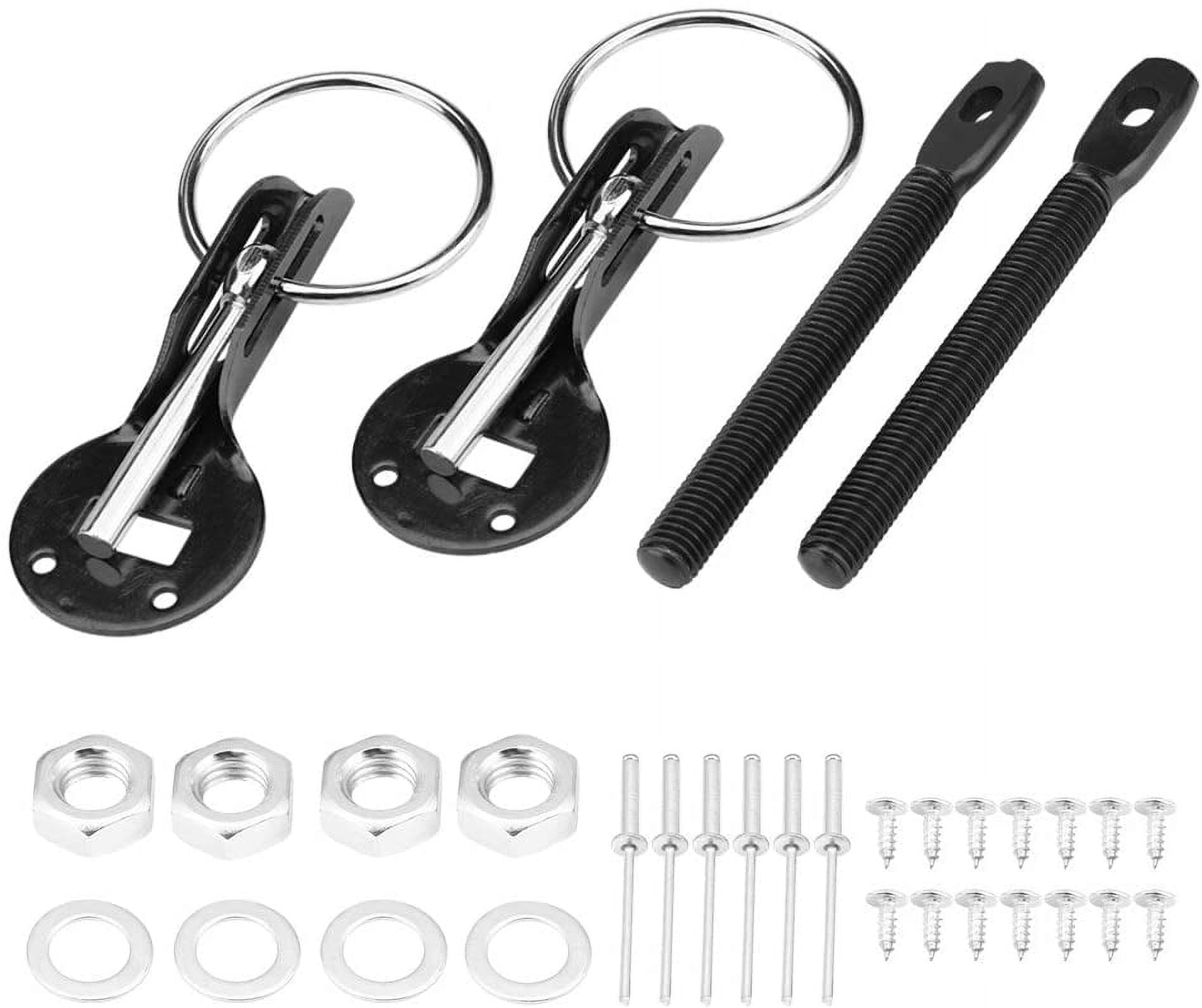 Bonnet Pins,Black Hood Pin Kit,Hood Bonnet Pins,Bonnet Hood Pin Lock ...