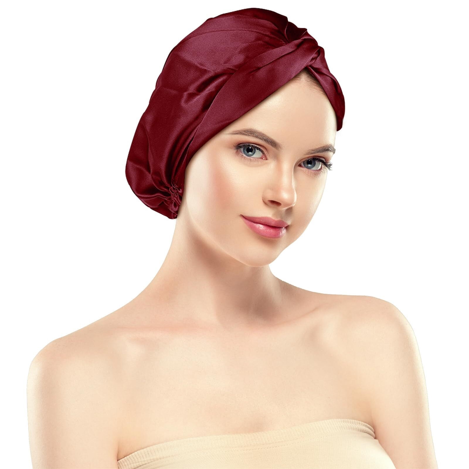 Bonnet for Sleeping, 22 Momme Grade-6A 100% Pure Mulberry Silk Bonnet ...