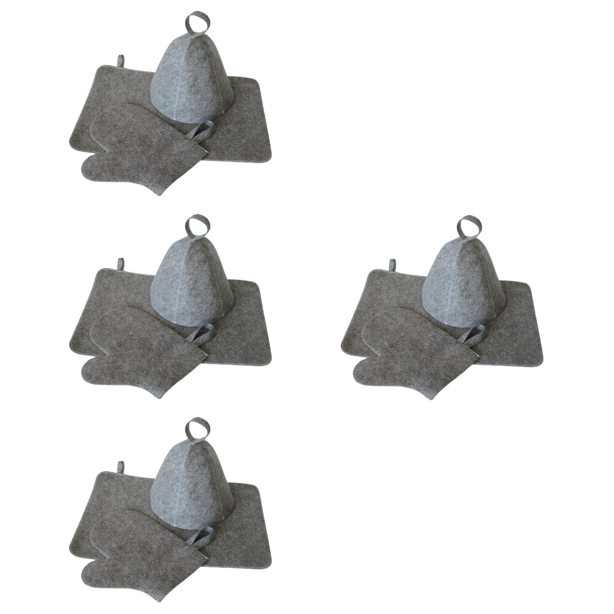 Bonnet for Men 4 Sets Sauna Hair Cap Felt Body Simple and Stylish Man ...