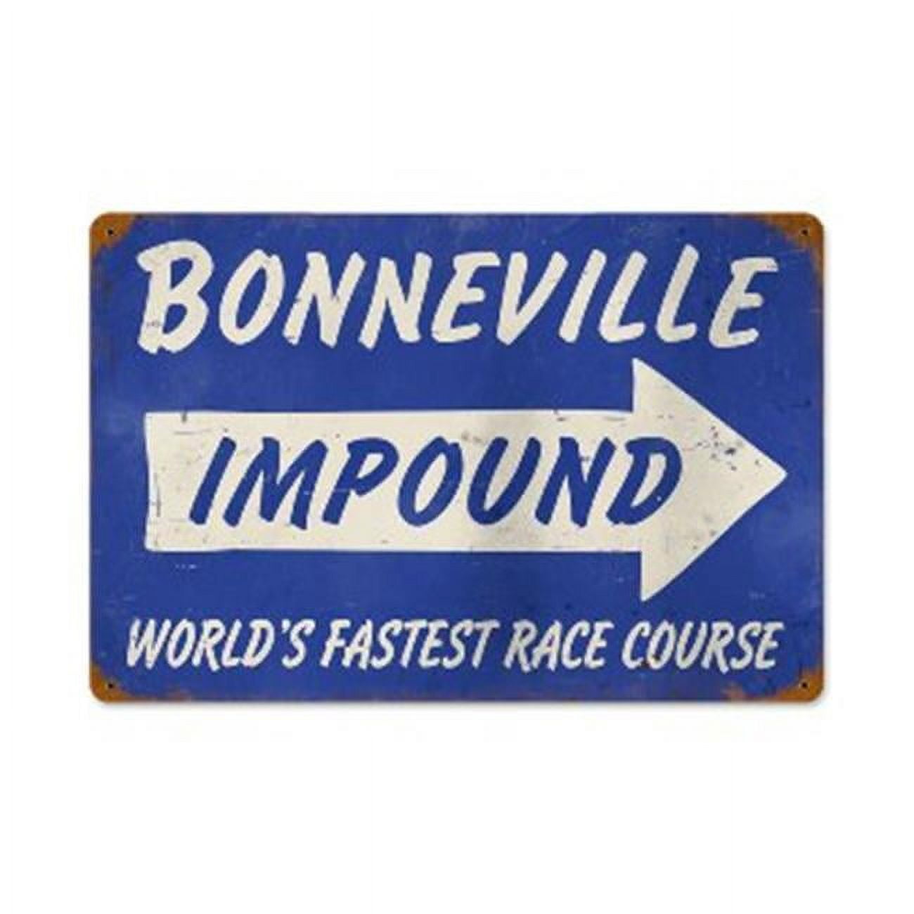 Bonneville Impound Vintage Metal Sign - Automotive - 18x12 in ...