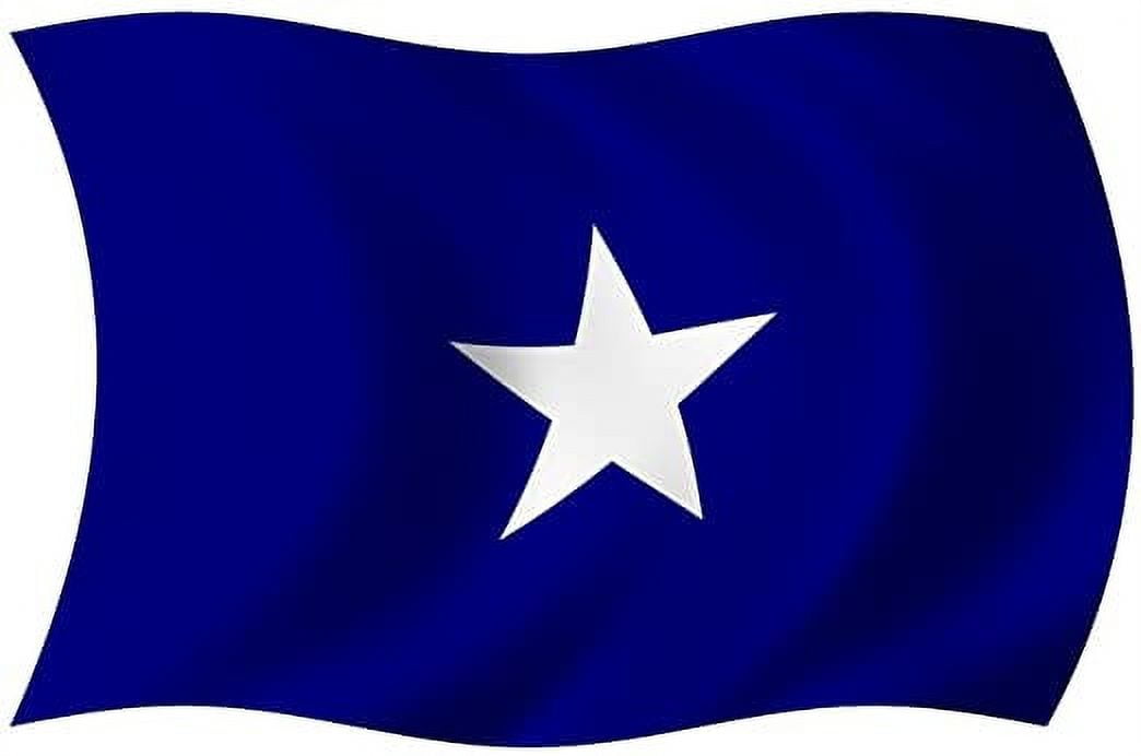 Bonnie Blue Wavy Waving Flag Vinyl 3M Reflective sticker RH - Walmart.com
