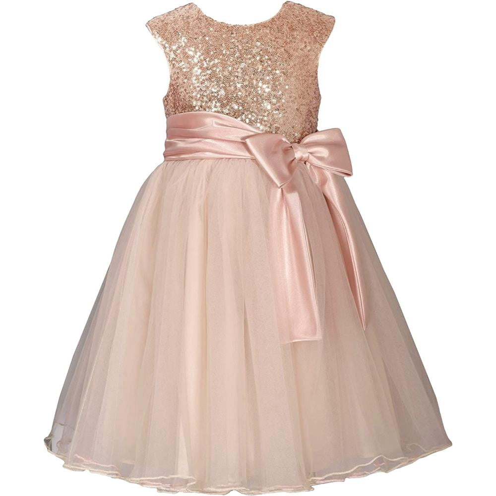 Bonnie Jean Girls 7-16 Sequin Mesh Dress - Walmart.com