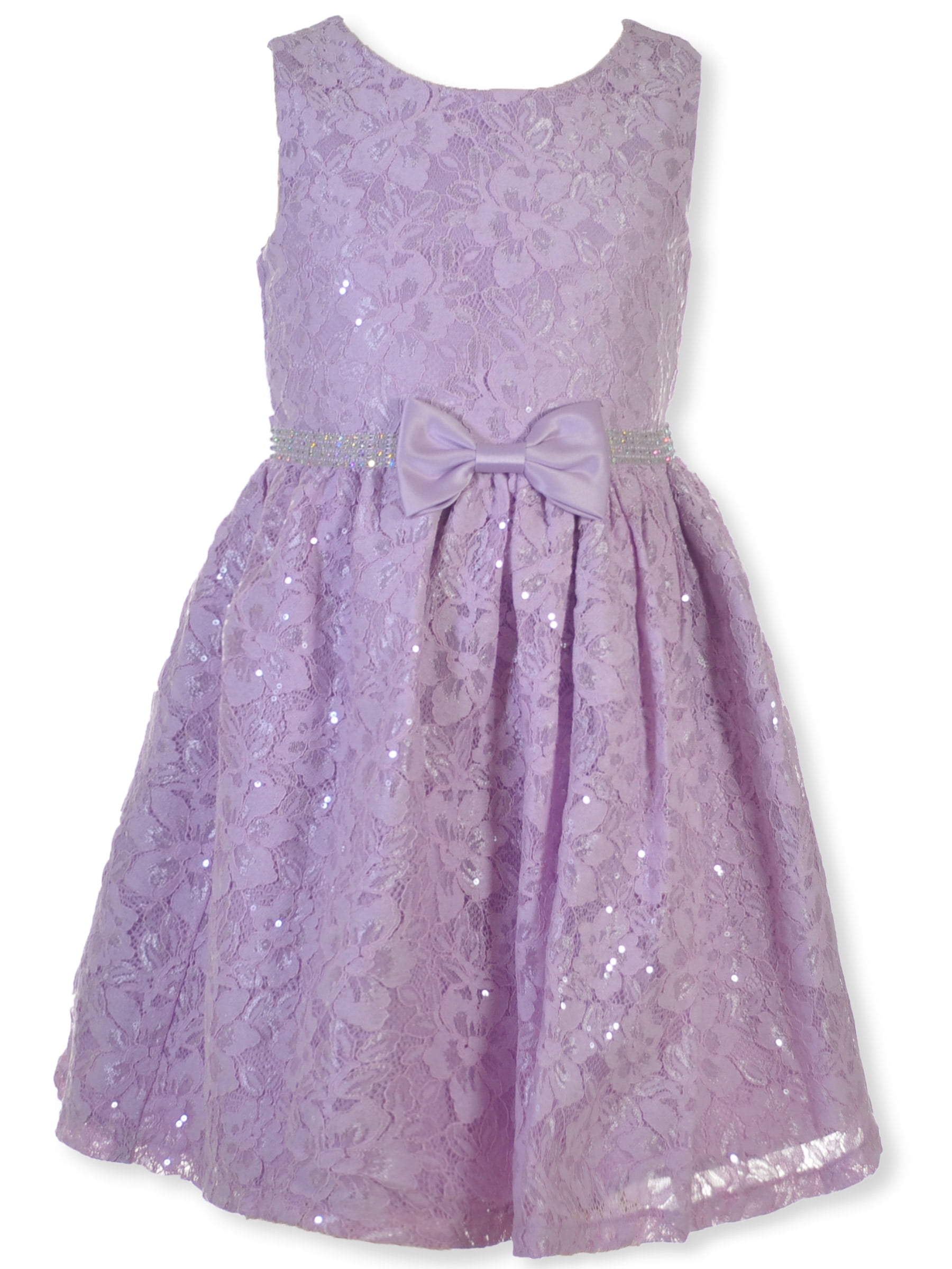 Bonnie Jean Girls' Bejeweled Waist Dress - pink, 16 (Big Girls ...