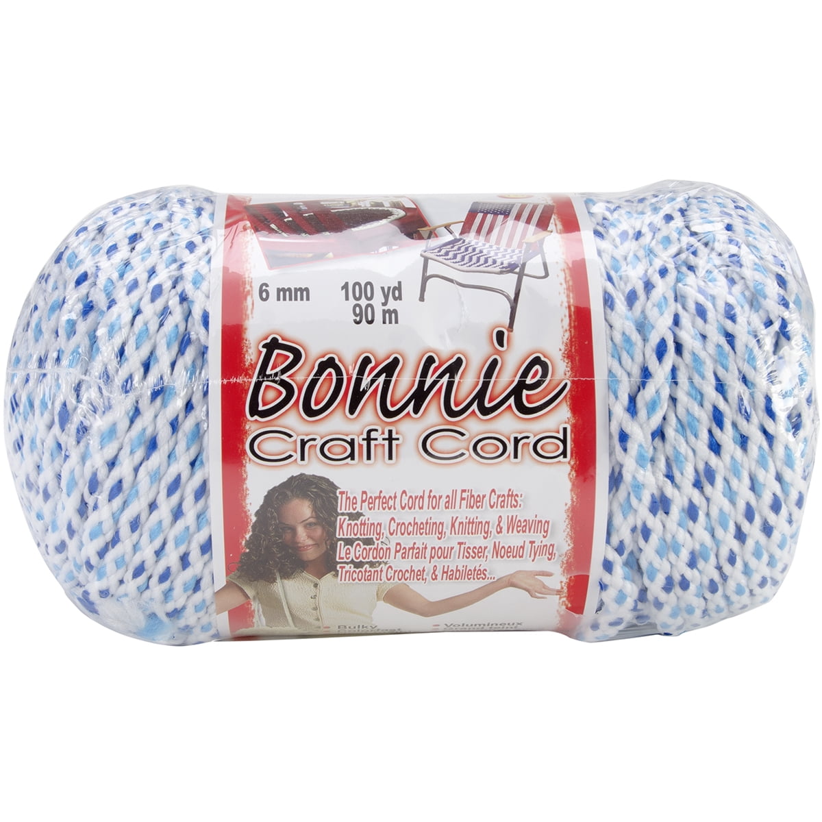 Bonnie Macrame Craft Cord 6mmX100yd-Marine Mix - Walmart.com