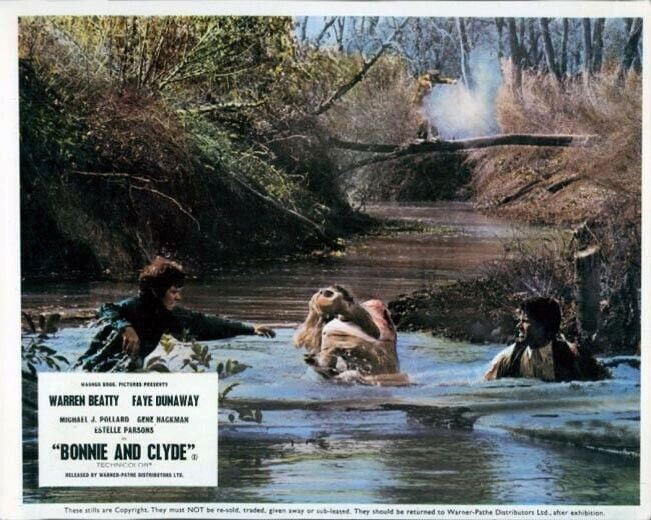 Bonnie and Clyde Faye Dunaway shot crosses river Warren Beatty M.J. Pollard 8x10 - Walmart.com
