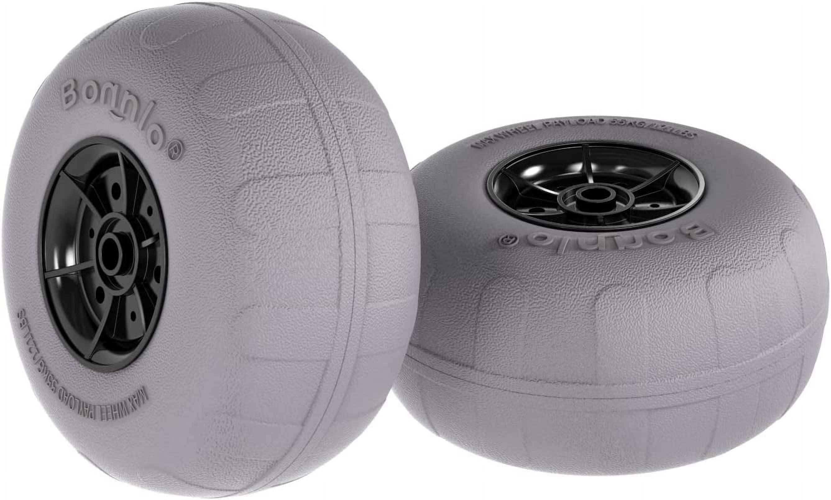 Bonnlo 12" Balloon Wheels Beach Cart Tires Replacement Big Sand Wheels ...