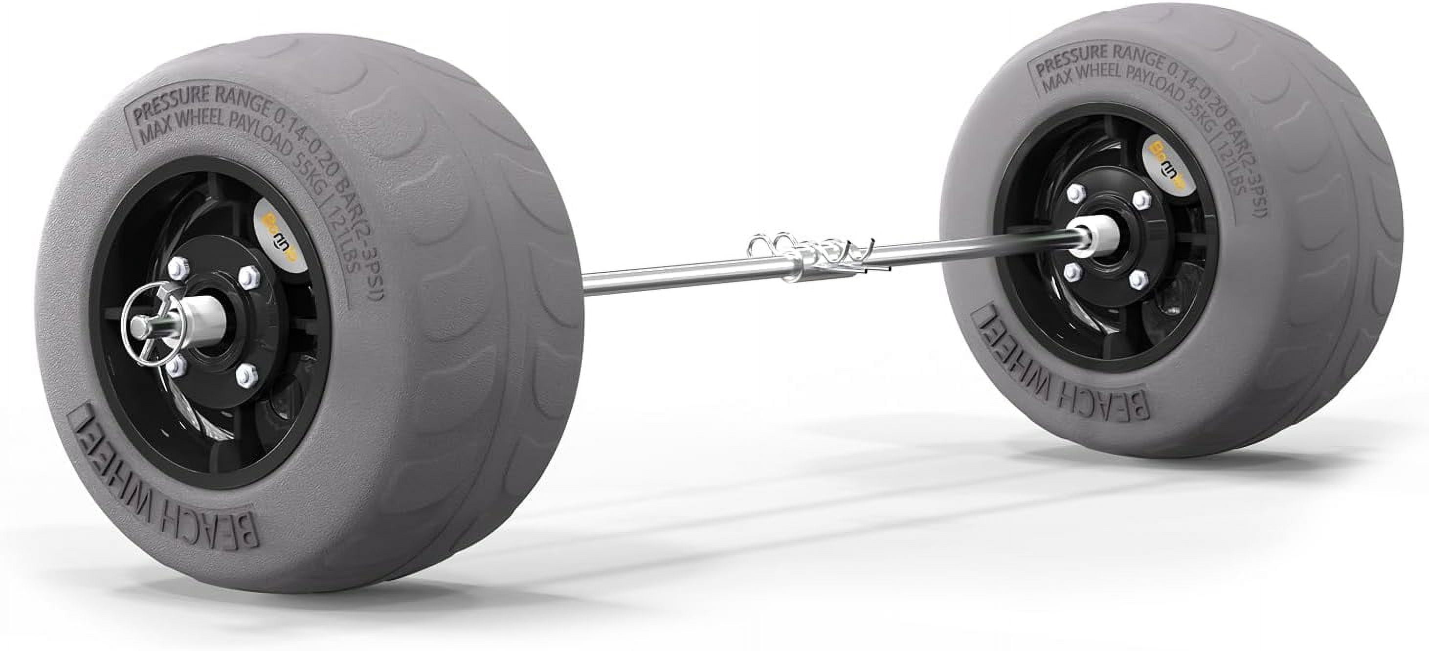 Bonnlo Beach Wheels 9" Replacement Balloon Sand Tires for Kayak Dolly ...