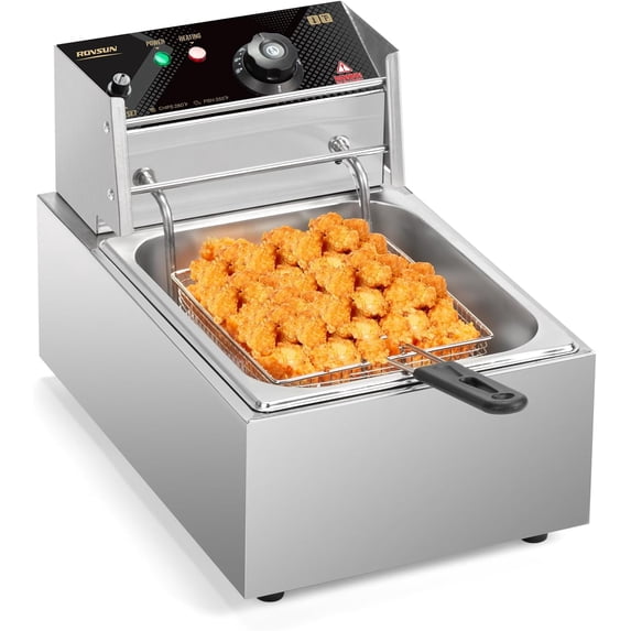 Bonnlo Electric Deep Fryer, 11.4QT Countertop Deep Fryer with Basket ...