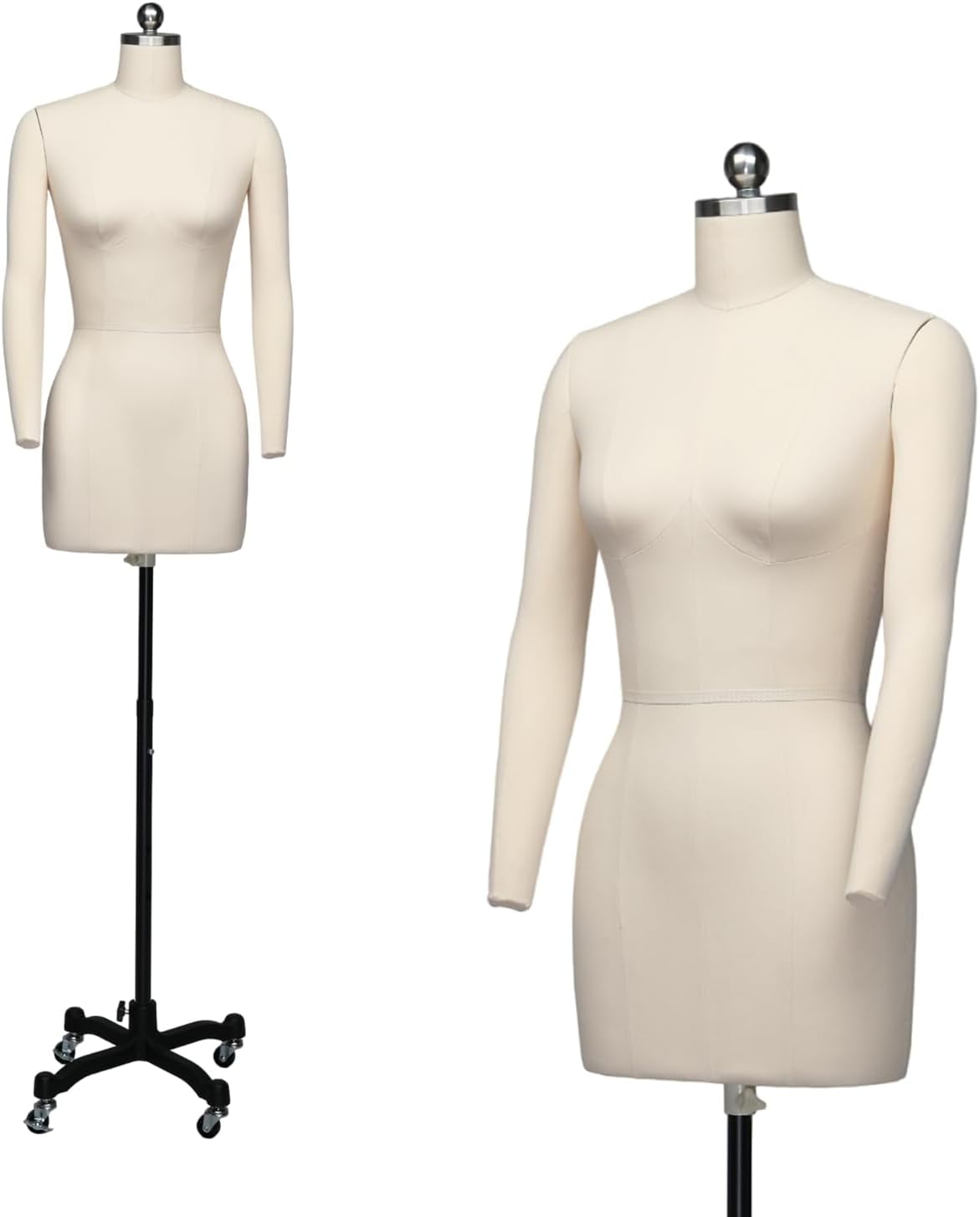 Bonnlo Female Sewing Mannequin, Size 6 Professional Dress Form for ...