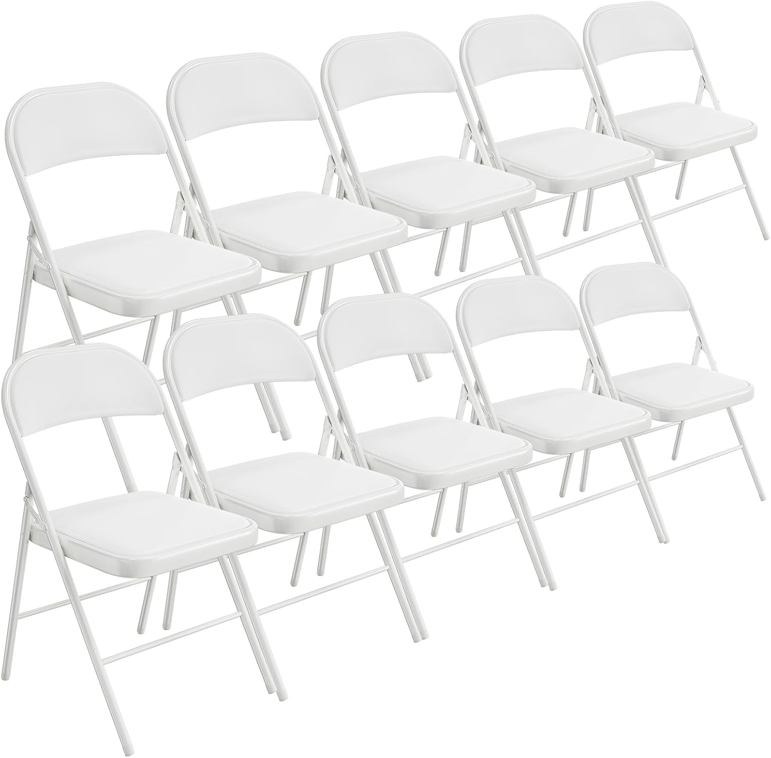 Bonnlo Folding Chair with Padded Seat and Back, Portable Design for ...