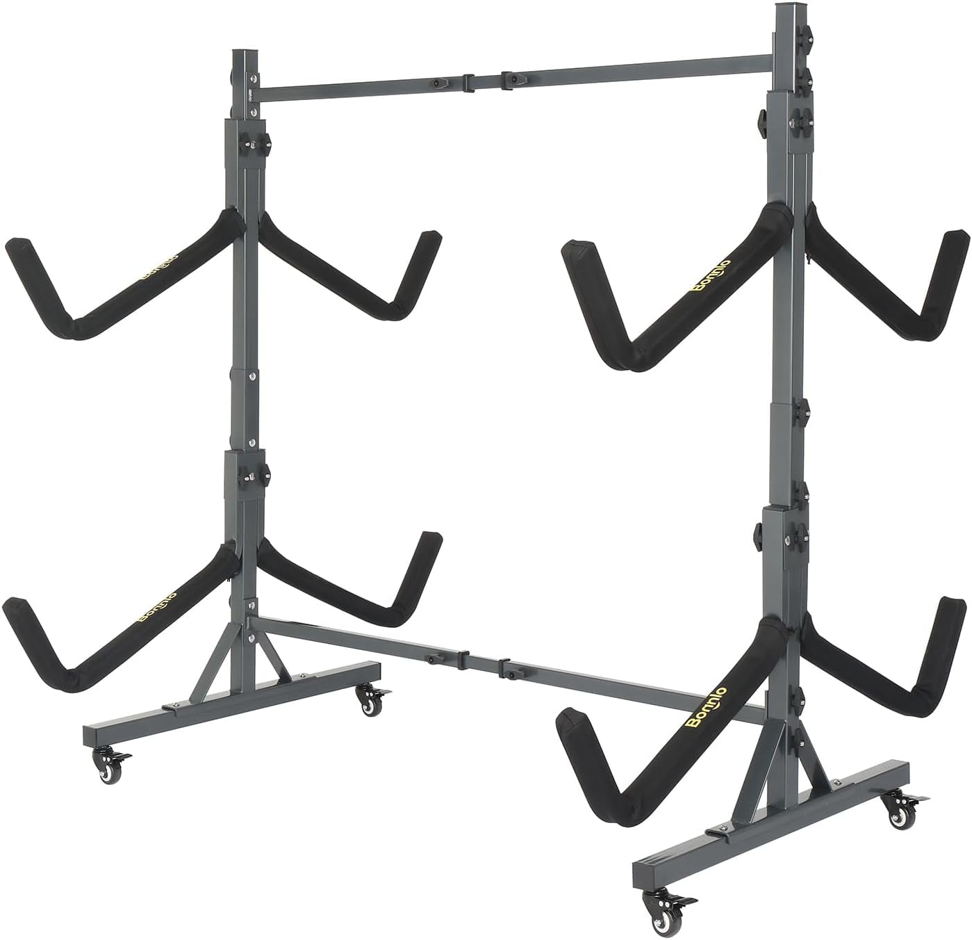 Bonnlo Kayak Stand Freestanding Storage Rack with Foam Carrier for ...