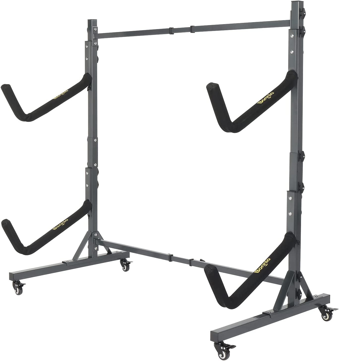 Bonnlo Freestanding Kayak Storage Rack, 2, 4, or 6 kayak capacity ...