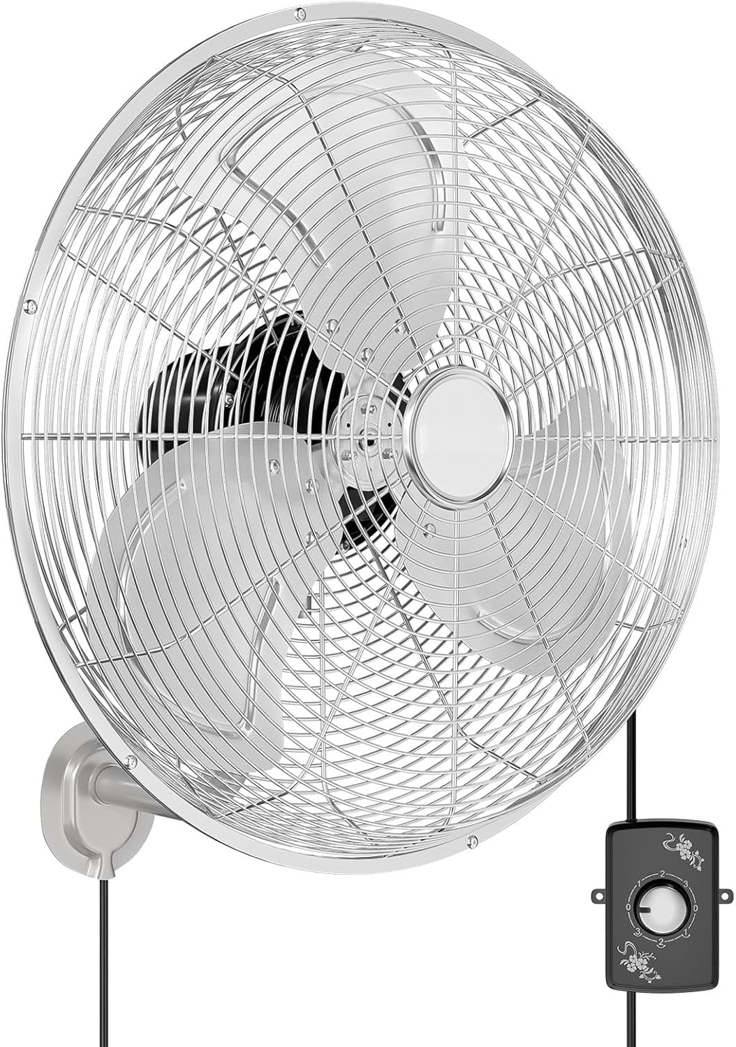 Bonnlo Industrial Wall Mounted Fan, 3-Speed Settings & Max 4600 CFM, 18 ...
