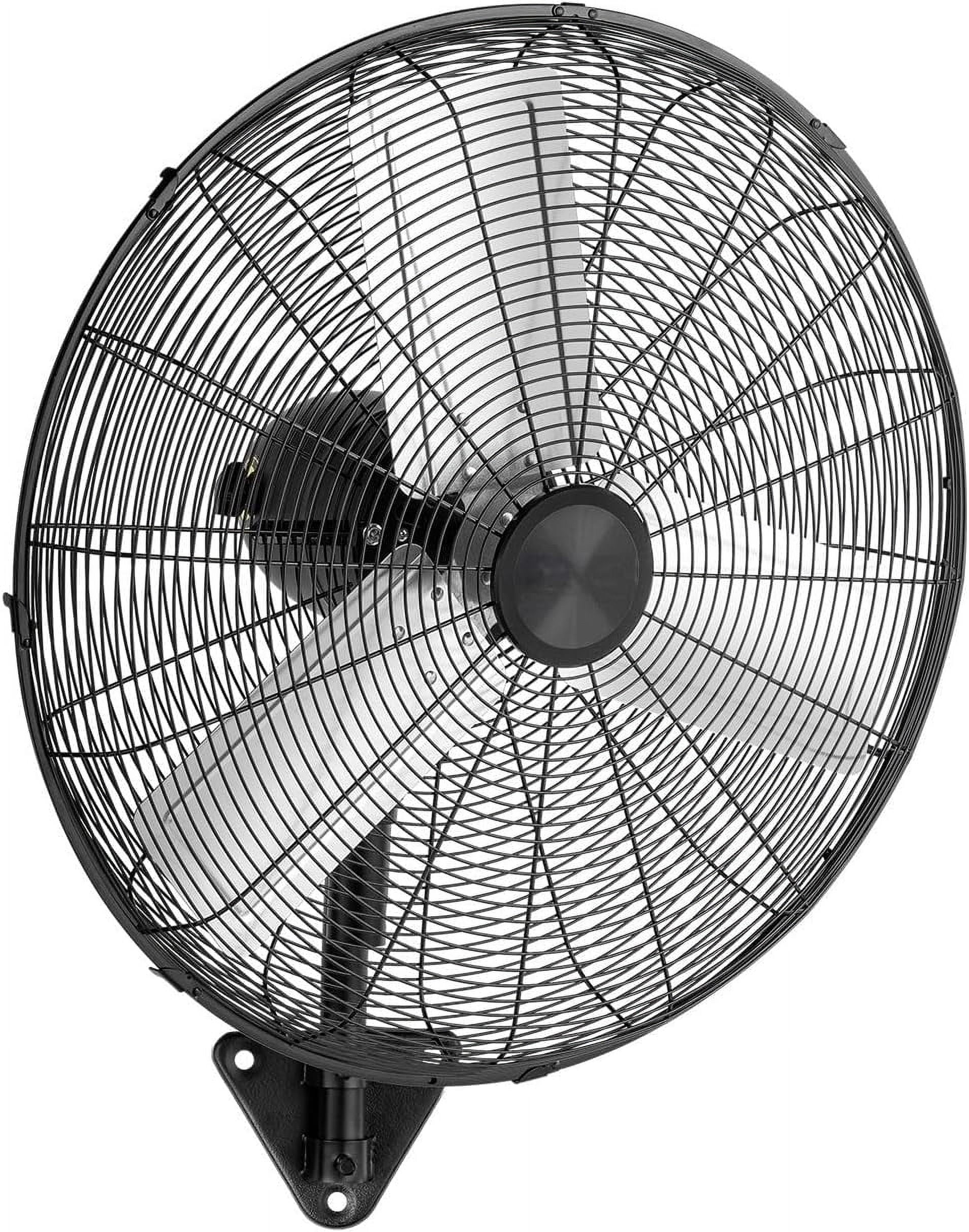 Bonnlo Industrial Wall Mounted Fan, 3-Speed Settings & Max 4710 CFM, 20 ...