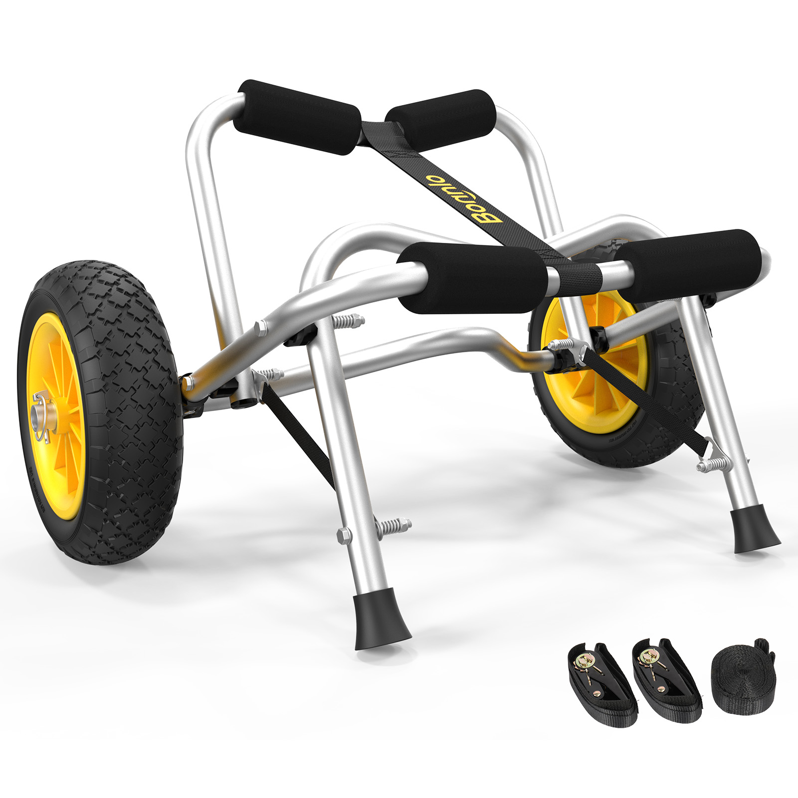 Bonnlo Kayak Cart Canoe Dolly Fishing Kayak Accessories Carrier ...