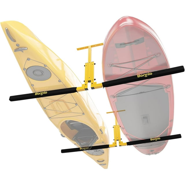 Bonnlo Kayak Ceiling Storage Rack, Overhead Garage Storage Rack ...