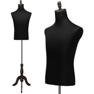 Bonnlo Adjustable Male Mannequin Dress Form with Fiberglass Torso ...