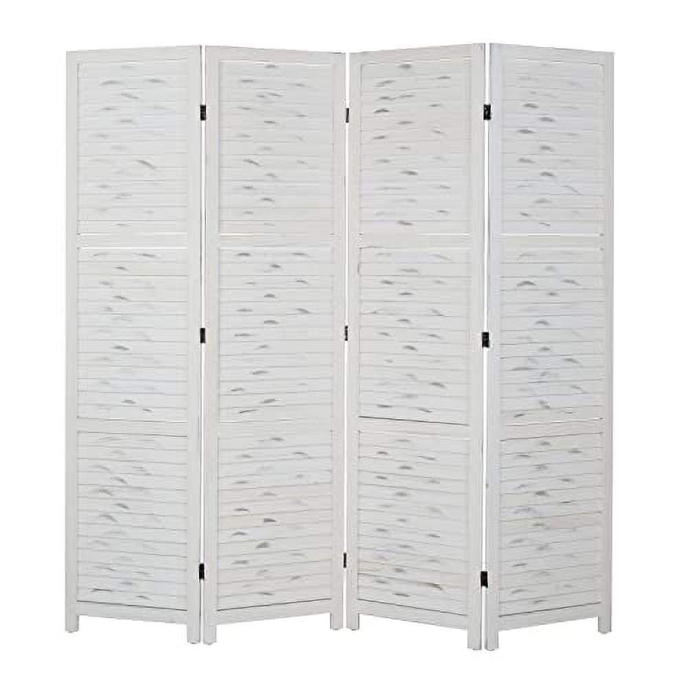 Bonnlo Wood Room Divider Privacy Screen, 5.9 Ft Tall Folding Partition ...