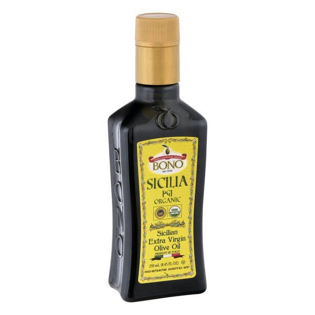 Bono 2489888 8.45 fl oz Organic Sicilian Extra Virgin Olive Oil, Case ...