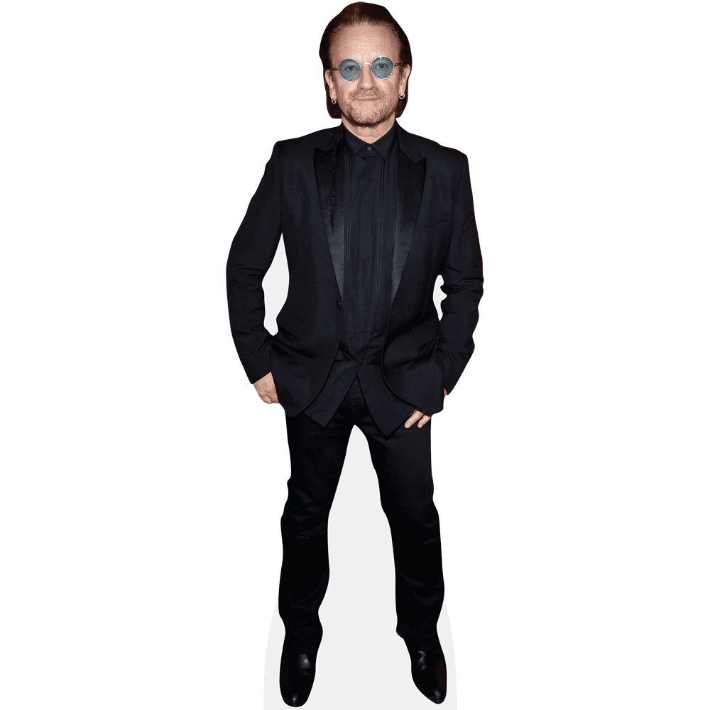 Bono (Black Outfit) Lifesize Cardboard Cutout Standee - Walmart.com