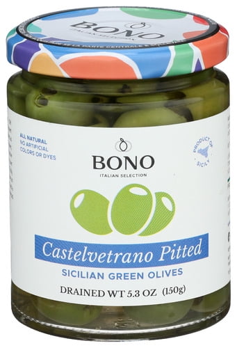 Bono Castelvetrano Pitted Olives 5.3 oz (Pack Of 6) - Walmart.com