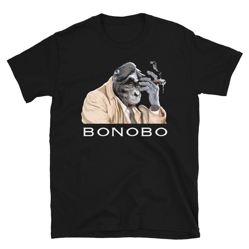 Bonobo Chimp Detective (Columbo-Style) Short-Sleeve Unisex T-Shirt ...