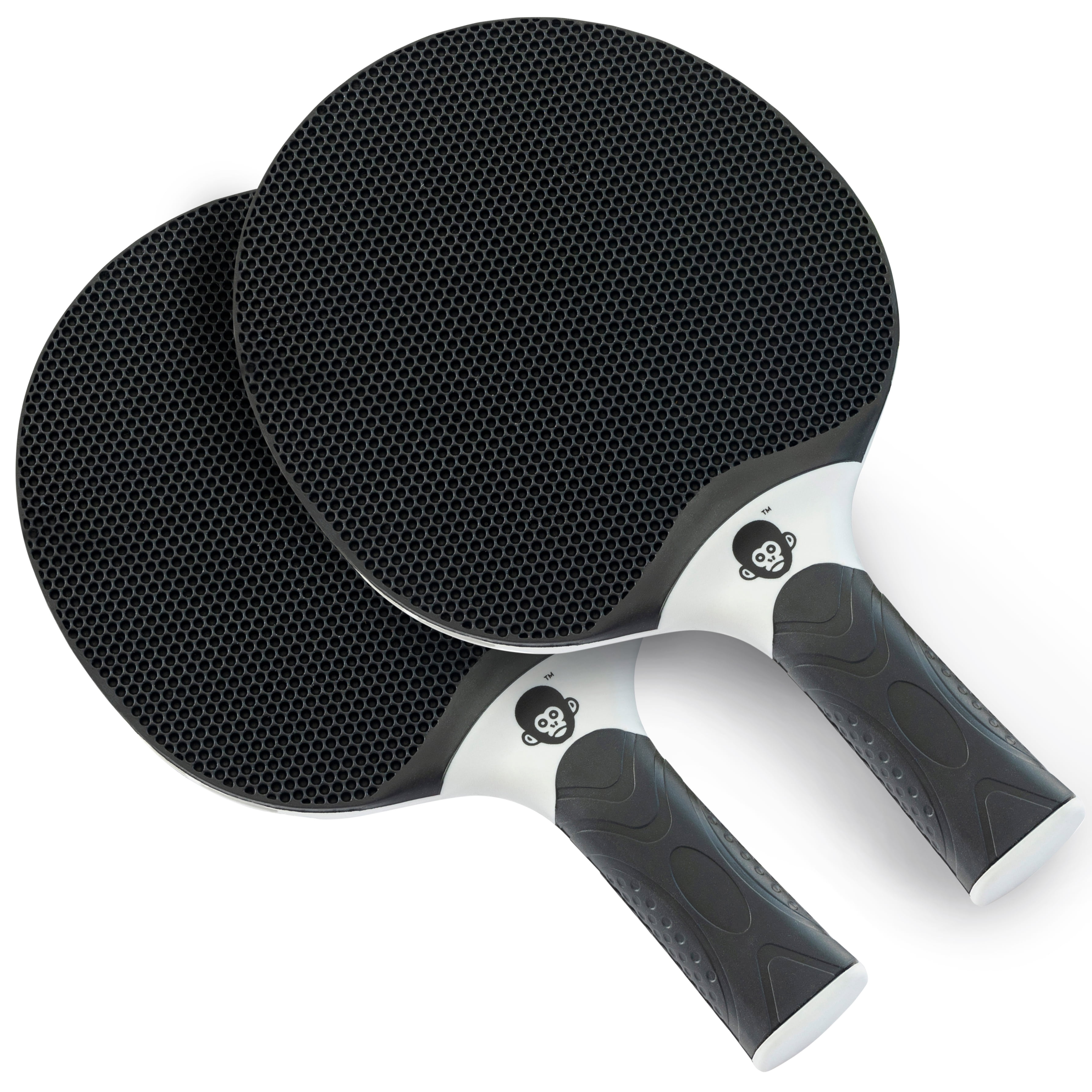 Bonoboo Charcoal Black Ping Pong Paddles Set of 2 - Premium Indoor ...