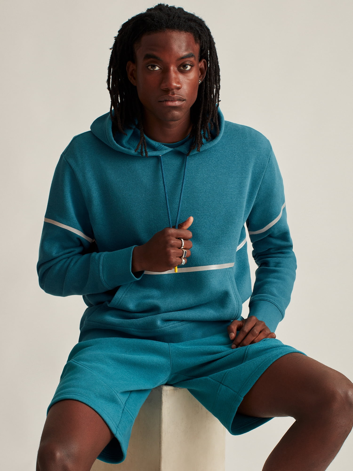 Bonobos Fielder Men's and Big Men's Fleece Pullover Hoodie, Up to Size ...
