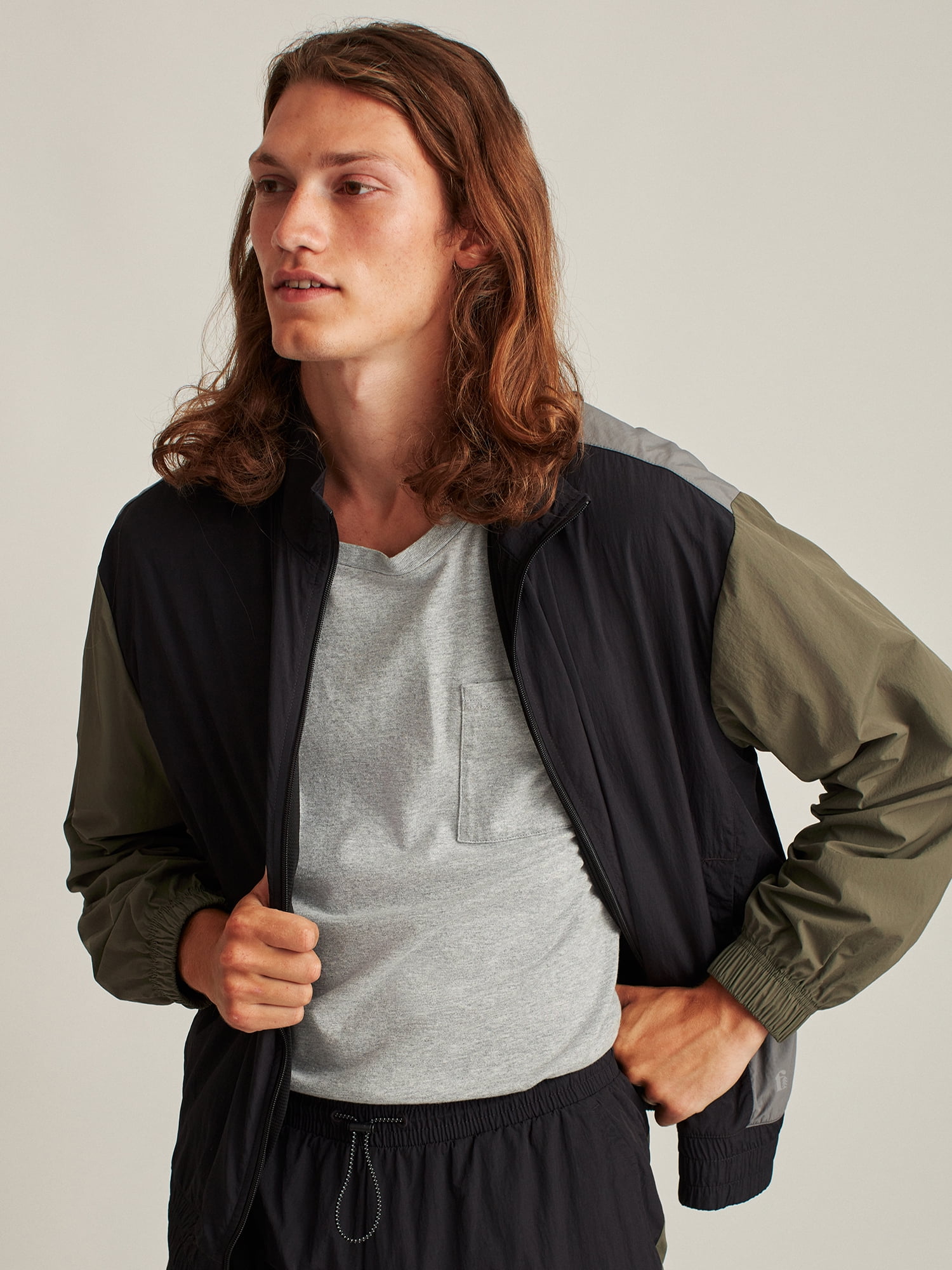 Bonobos Fielder Men's and Big Men's Full Zip Nylon Windbreaker, up to ...