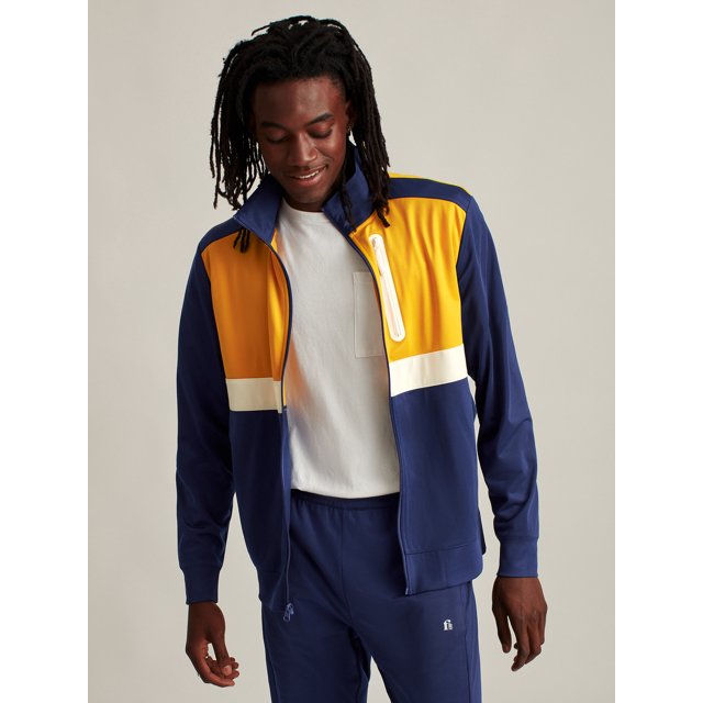 Bonobos Fielder Men's and Big Men's Full Zip Track Jacket, up to 3XL ...