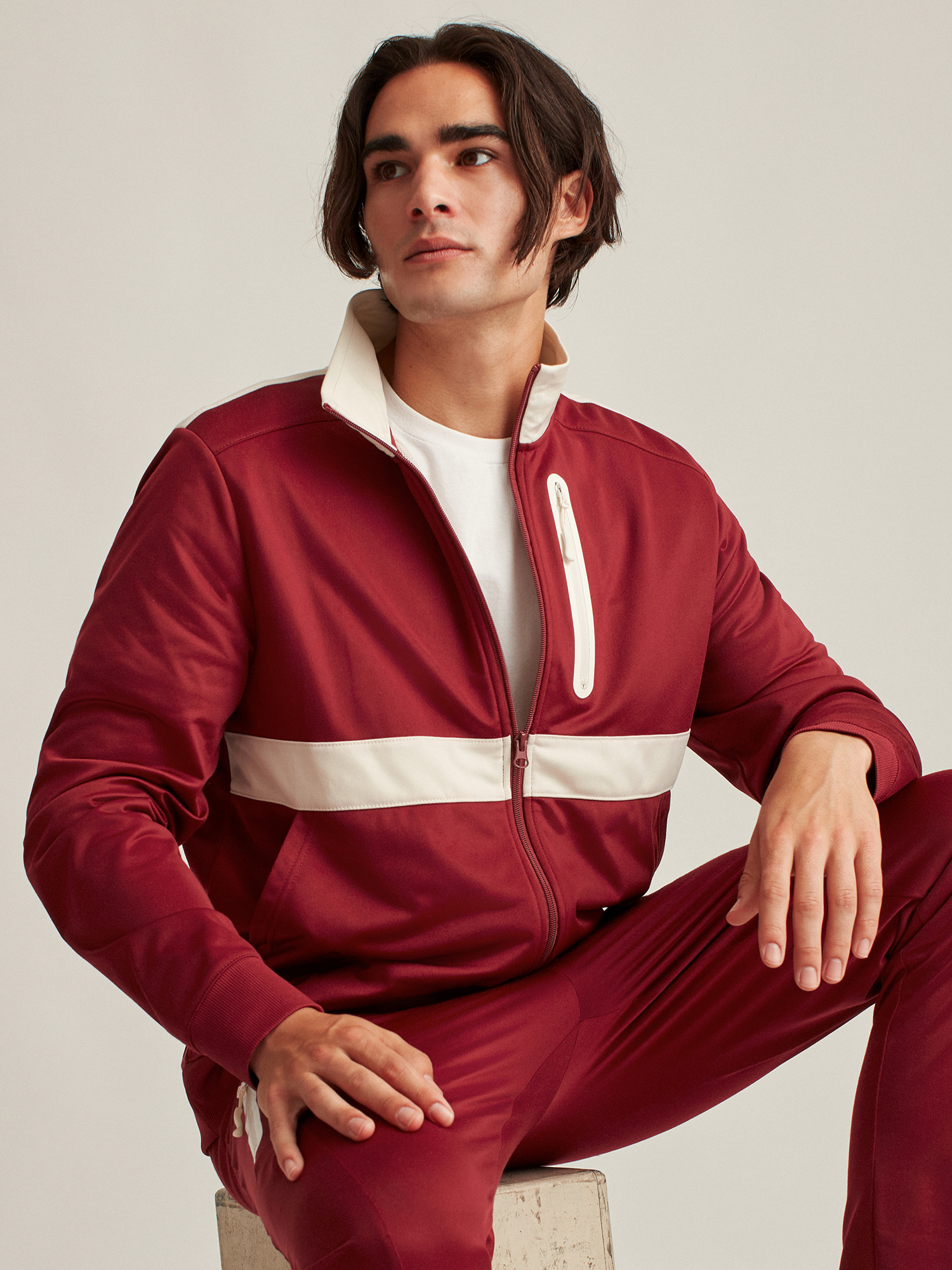 Bonobos Fielder Men's and Big Men's Full Zip Track Jacket, up to 3XL ...