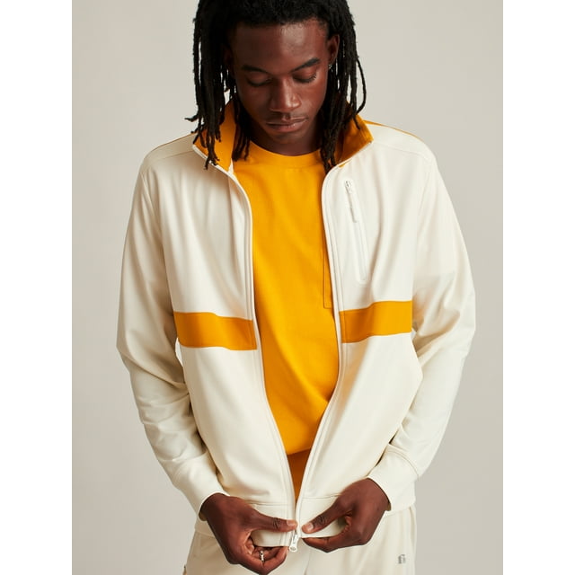 Bonobos Fielder Men's and Big Men's Full Zip Track Jacket, up to 3XL ...