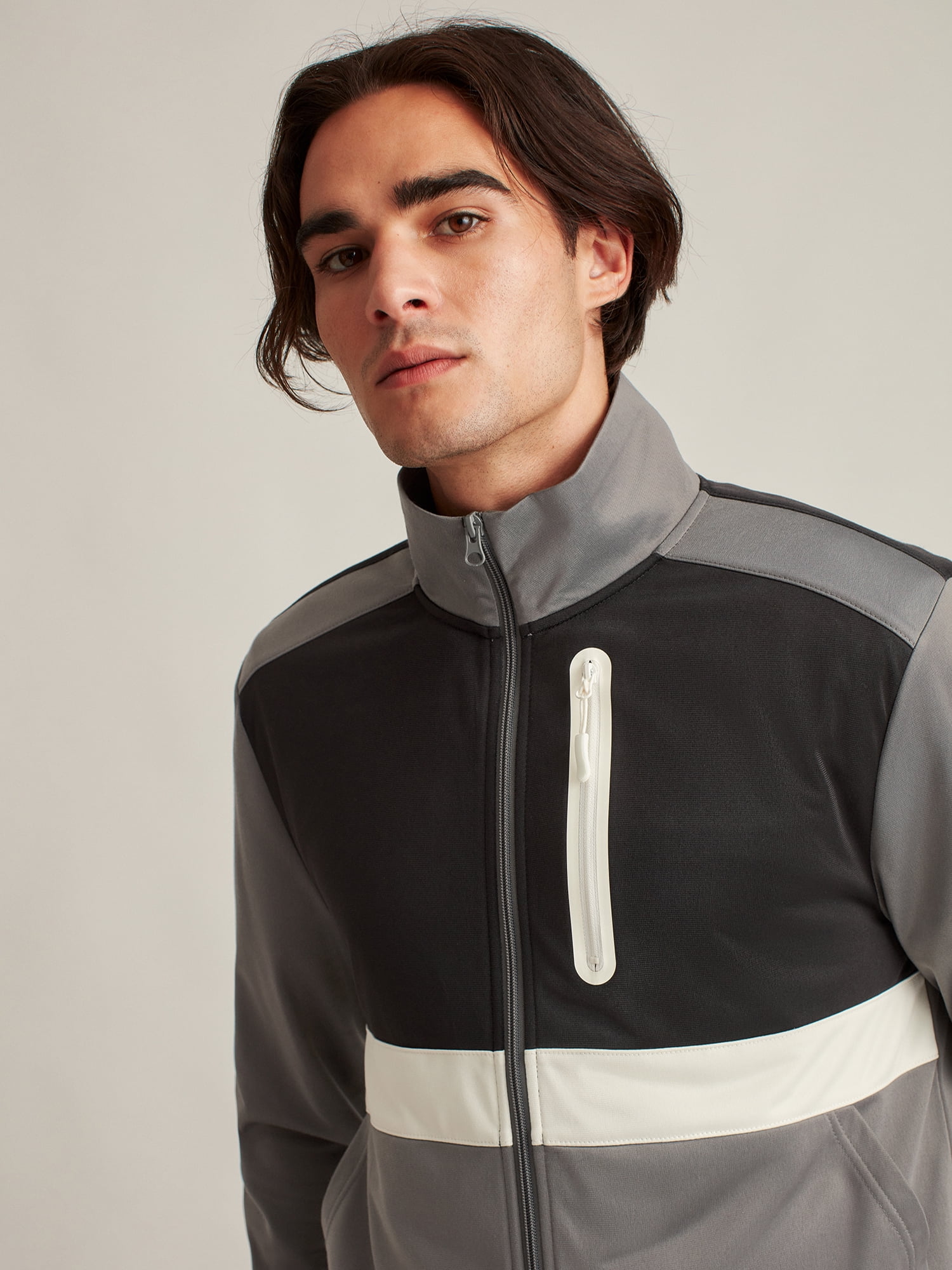 Bonobos Fielder Men's and Big Men's Full Zip Track Jacket, up to 3XL ...