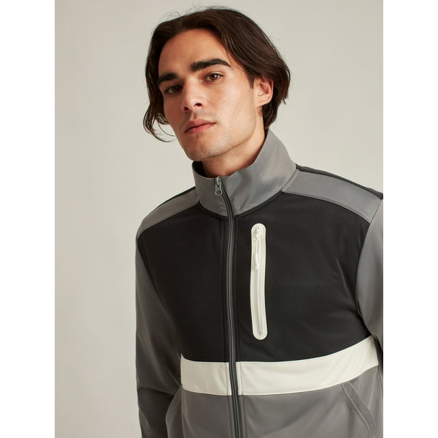 Bonobos Fielder Men's and Big Men's Full Zip Track Jacket, up to 3XL ...