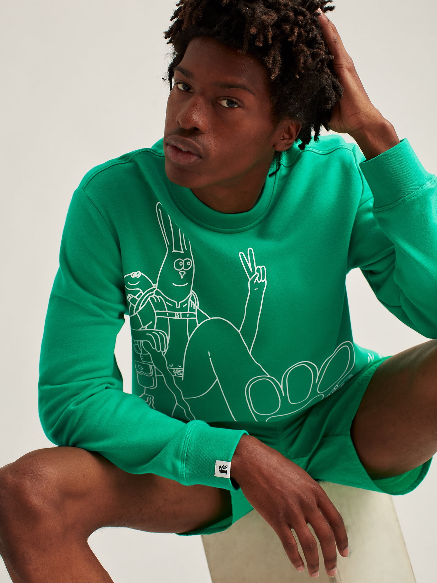 Bonobos Fielder Men's and Big Men's Graphic French Terry Crew Neck ...