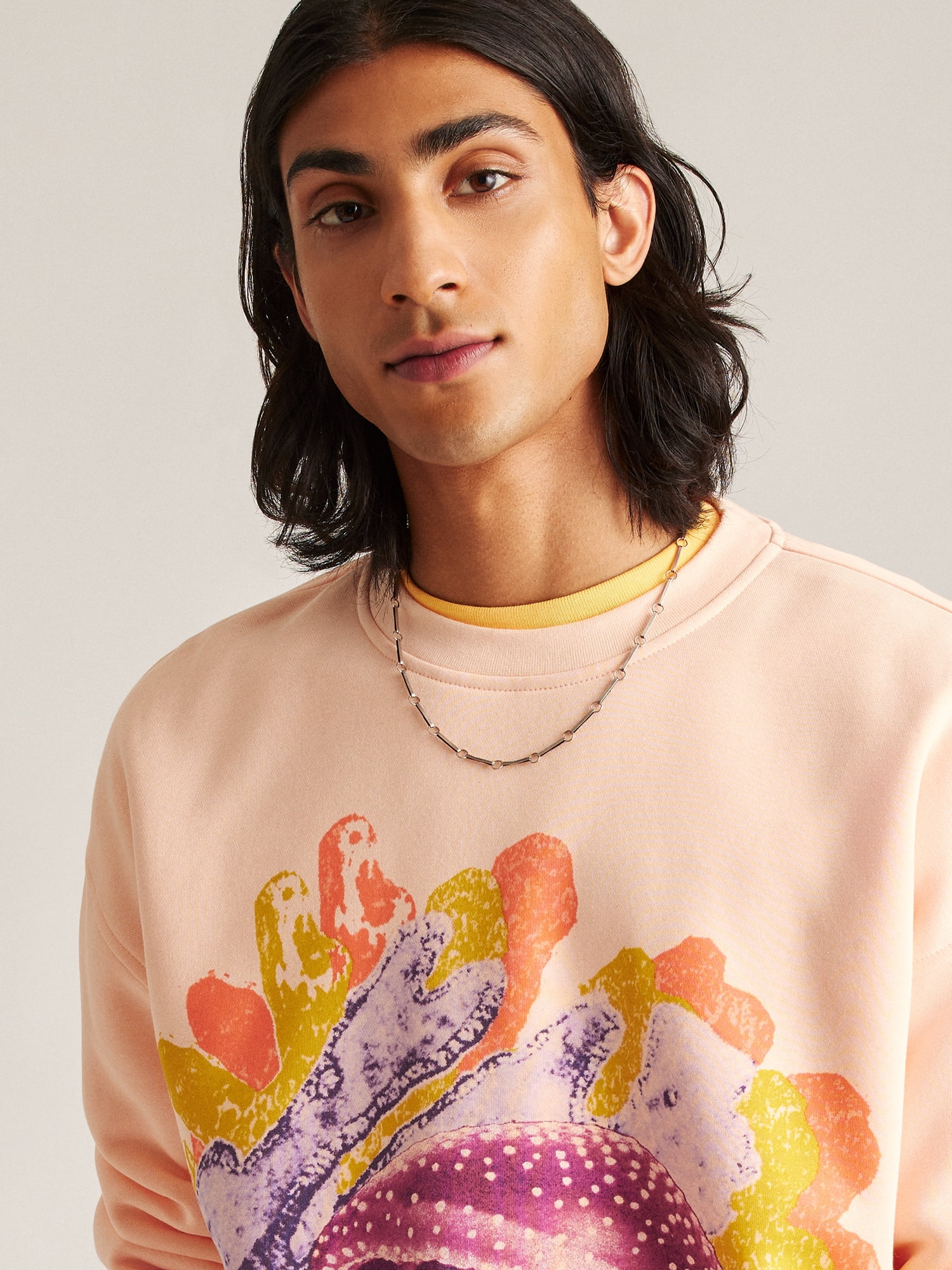 Bonobos Fielder Men's and Big Men's Relaxed Fleece Graphic Crewneck ...