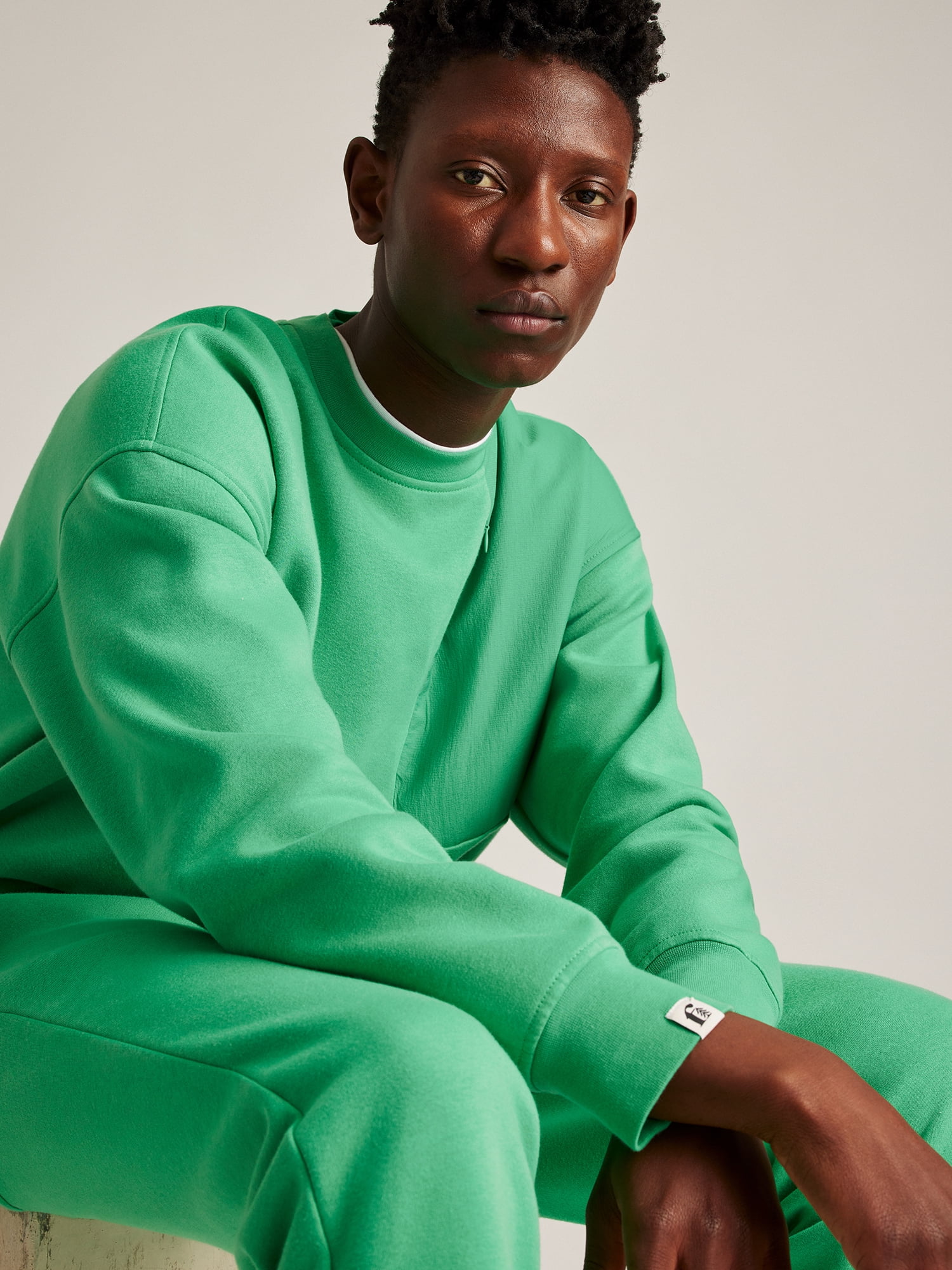 Bonobos Fielder Men's and Big Men's Relaxed Mixed Media Fleece Crewneck ...