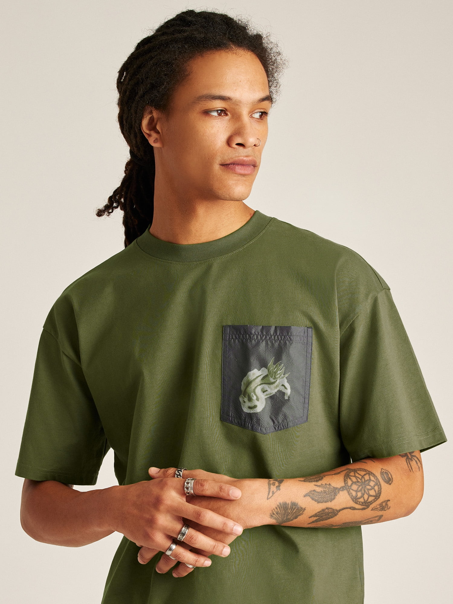 Bonobos Fielder Men's and Big Men's Short Sleeve Relaxed Fit Pocket Tee ...